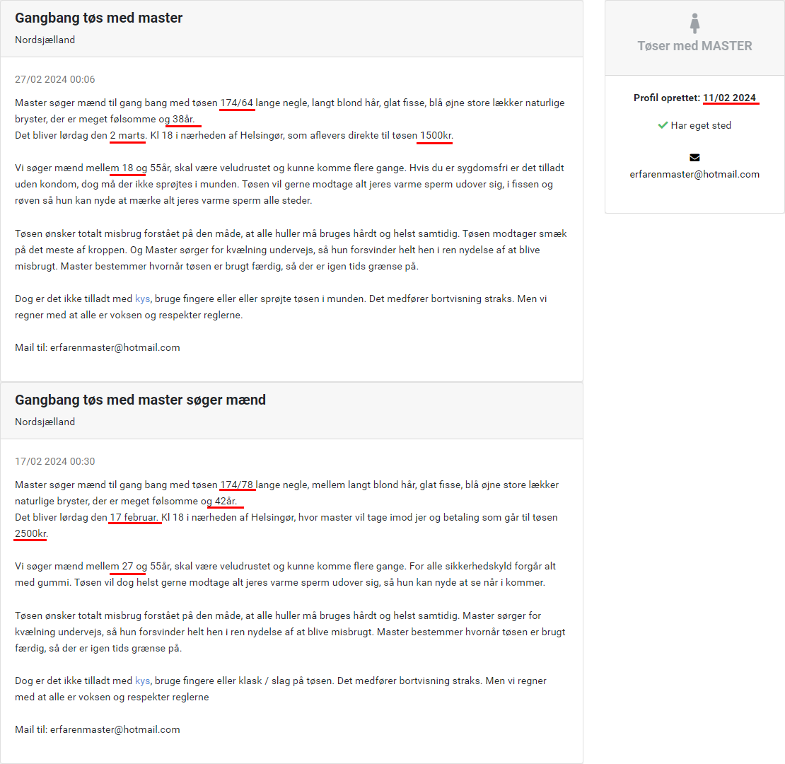 Gangbang tøs med master - Allerede afholdte sexevents - Eroguide.dk
